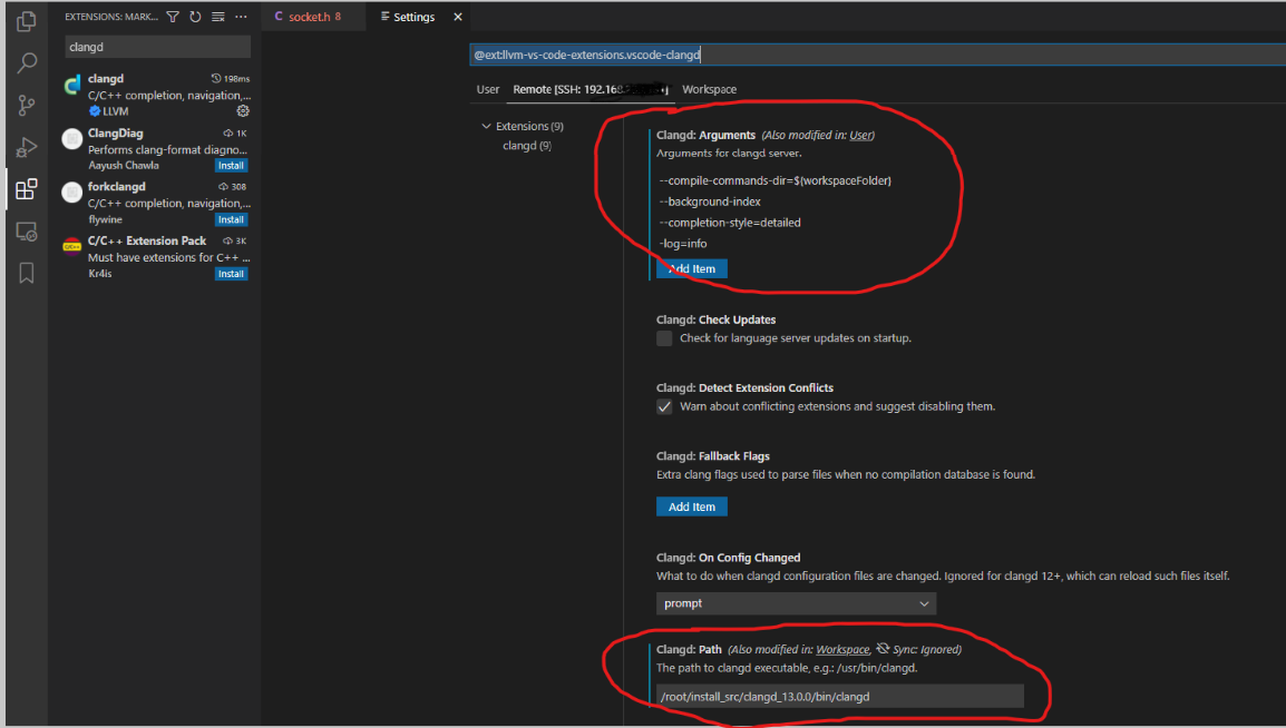 vscode + Remote SSH + clangd Linux内核源码阅读环境搭建 | He's Blog